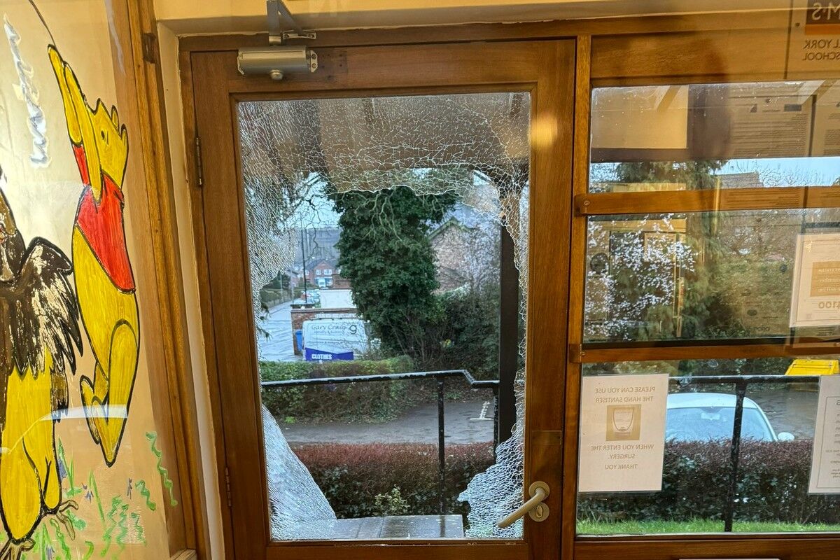 Police investigating criminal damage after GP front door smashed ...